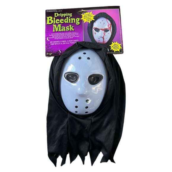 Other | Halloween Costume Cosplay Dripping Bleeding Mask Nwt | Poshmark